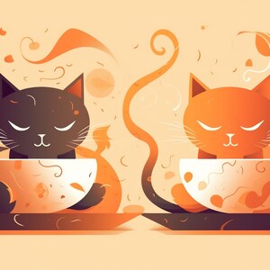 Cats and Coffee Images - Etsy