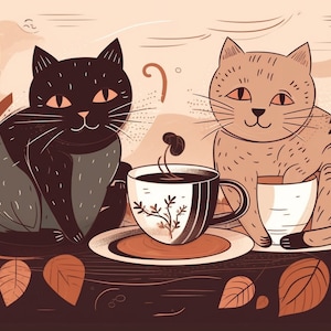 Cats and Coffee Images - Etsy