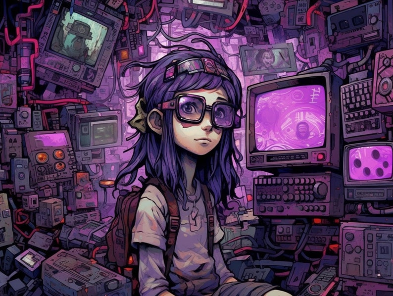 Anime Techno Characters - Etsy
