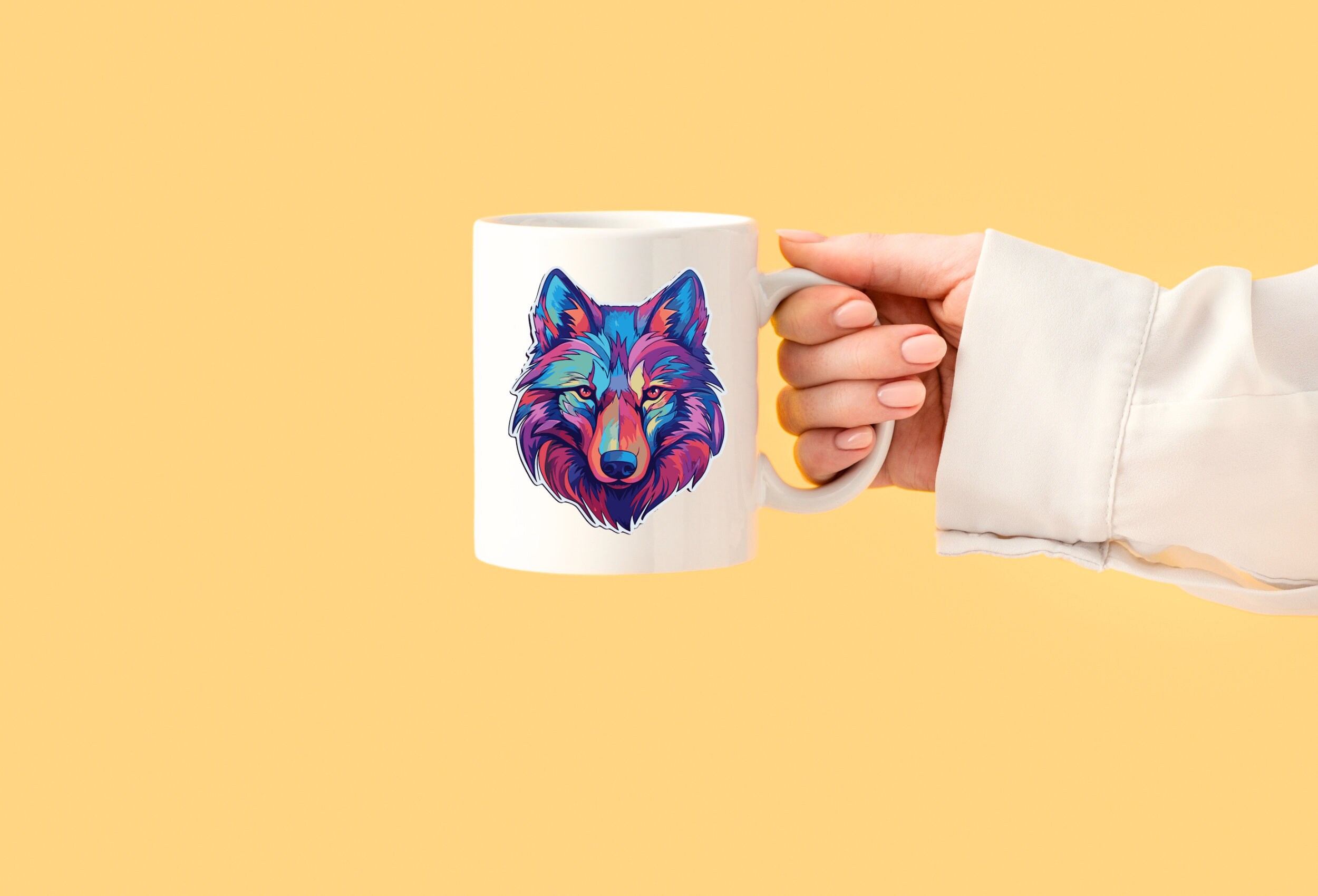 Wolf Sticker PNG Bundle 43 Cute Wolves Designs Printable - Etsy