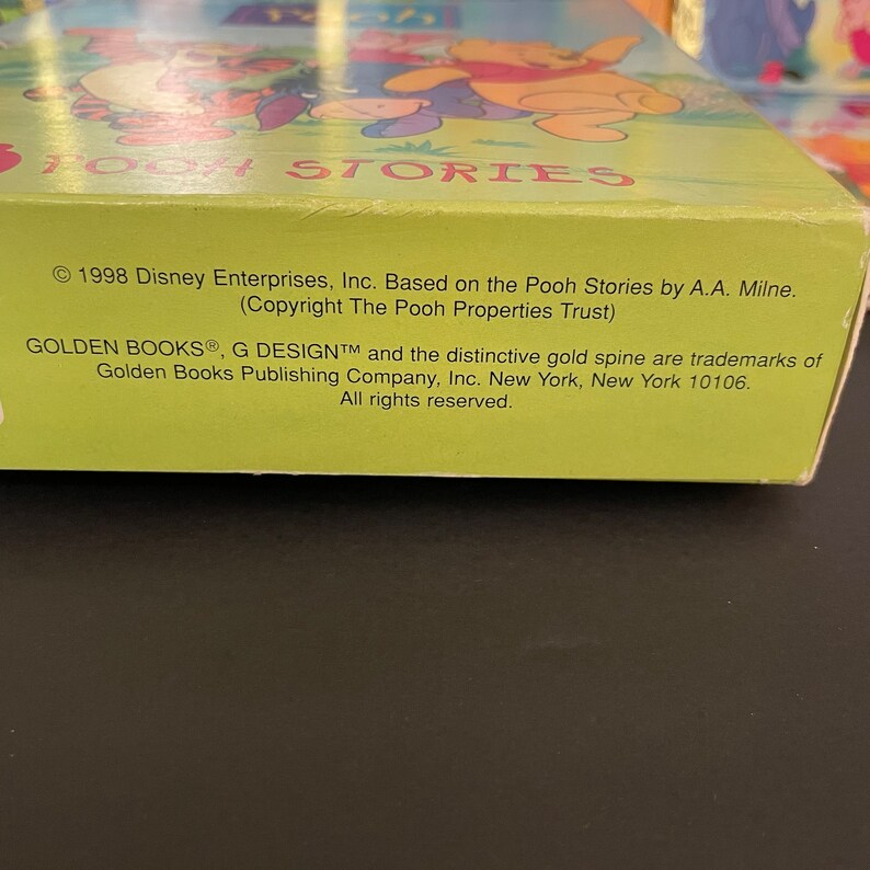 Vintage 1998 Retro Little Golden Book Collection of Winnie the Pooh Box ...