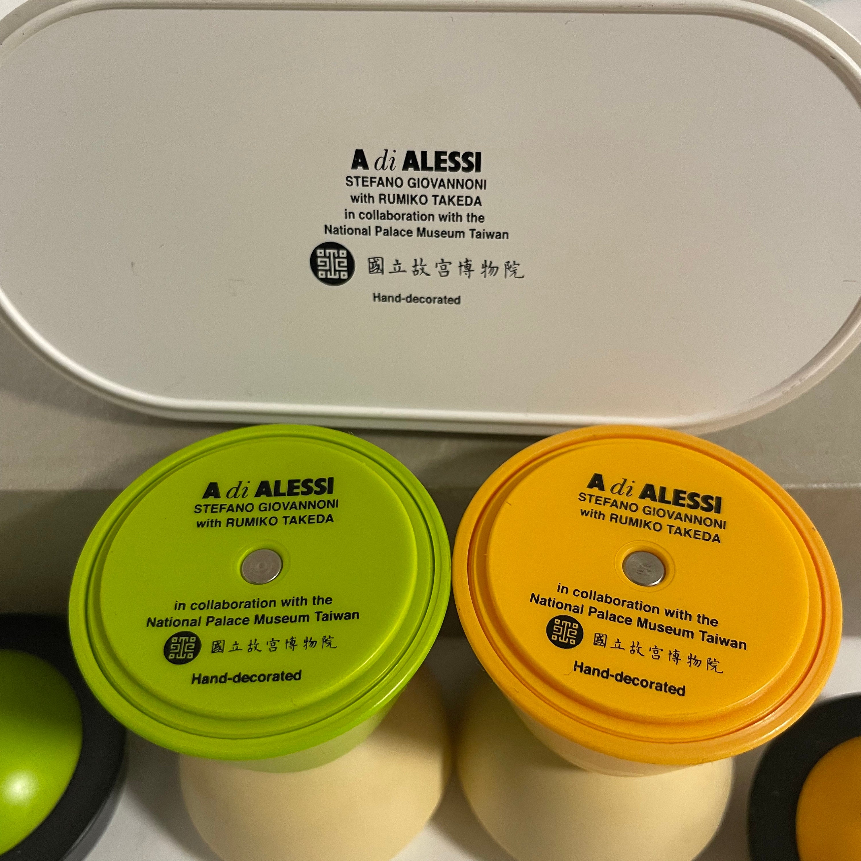 Retro Alessi Mr and Mrs Chin Salt and Pepper Shaker Set, Green and ...