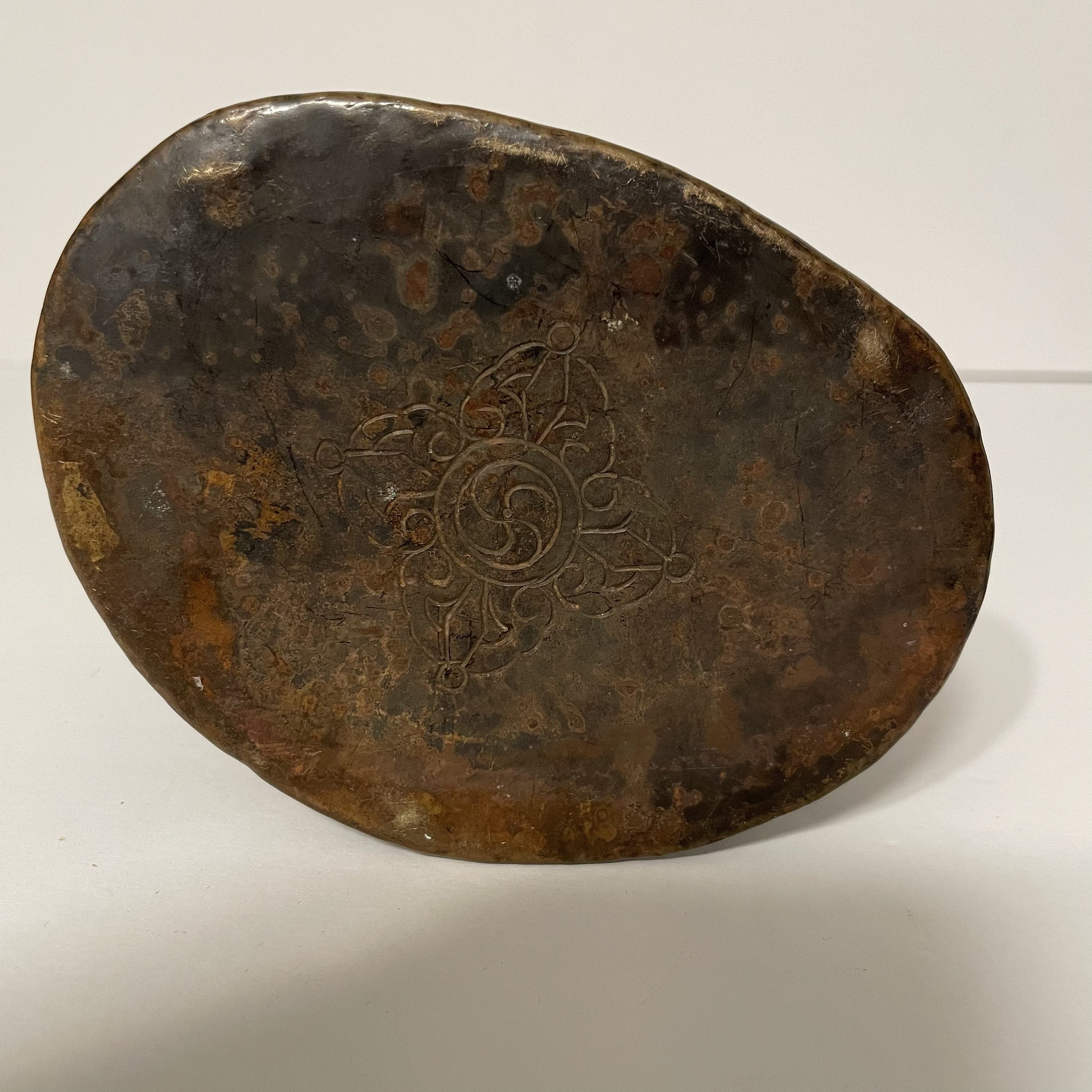 Old Vintage Tibetan Buddhism Temple Bronze Heavy Weighted Mixed Metal ...