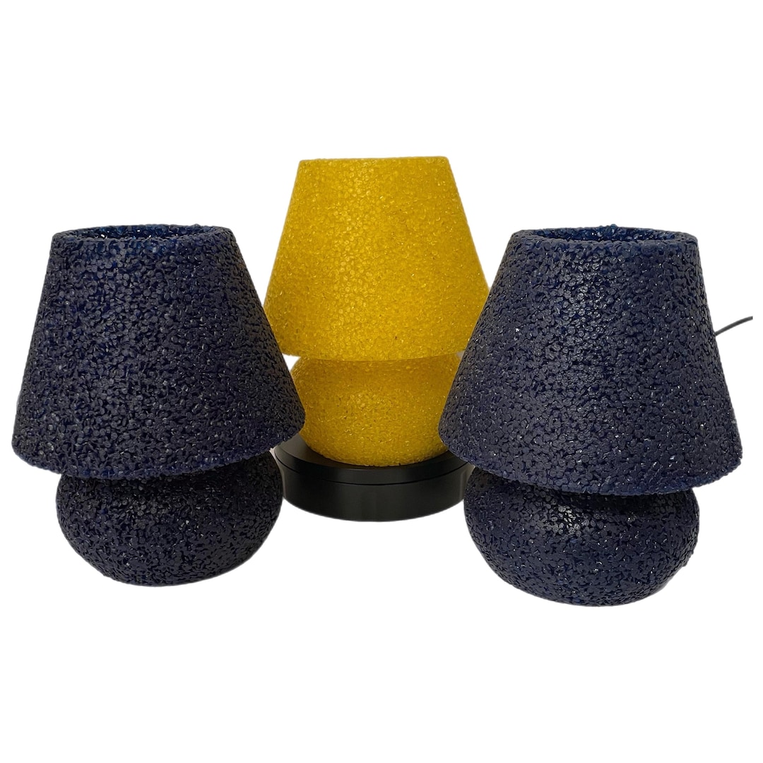 Retro Jelly Lamps, Fun 1990’s Popcorn Rubbery Mushroom Shaped Accent ...