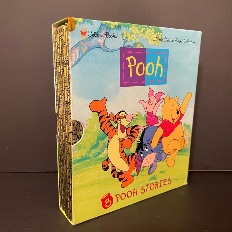 Vintage 1998 Retro Little Golden Book Collection of Winnie the Pooh Box ...