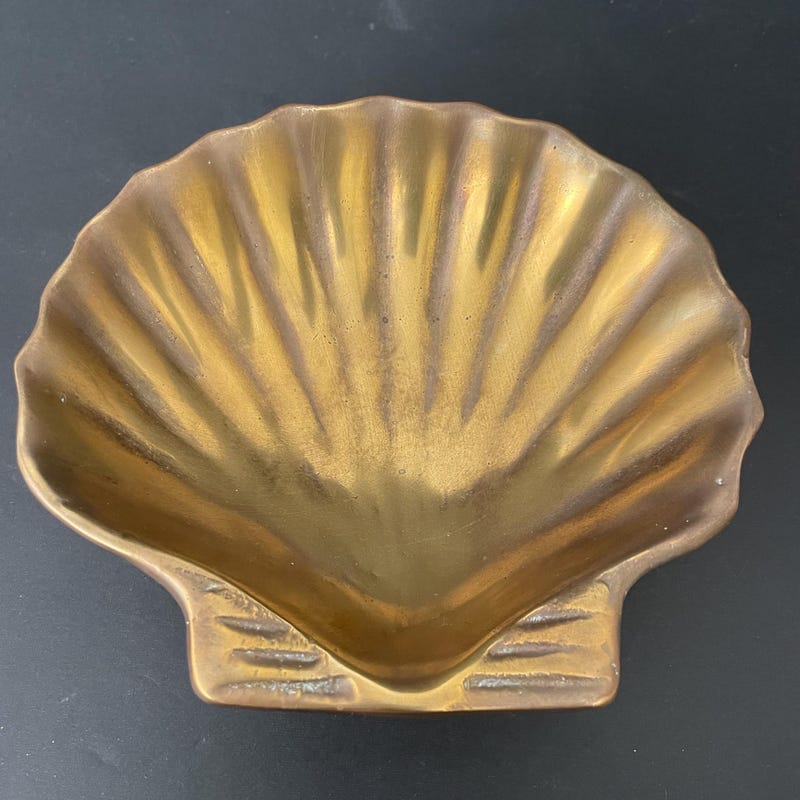 Brass Shell Dish - Etsy
