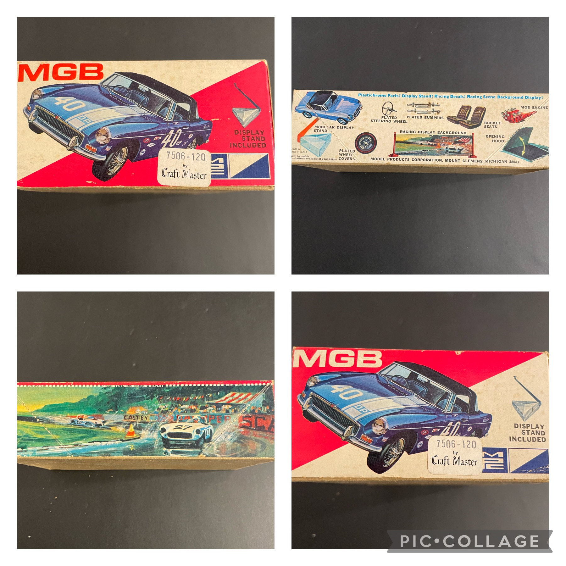 Rare Vintage MGB Model 1/32 Scale Kit by MPC 7506-120, Made in 1970s ...