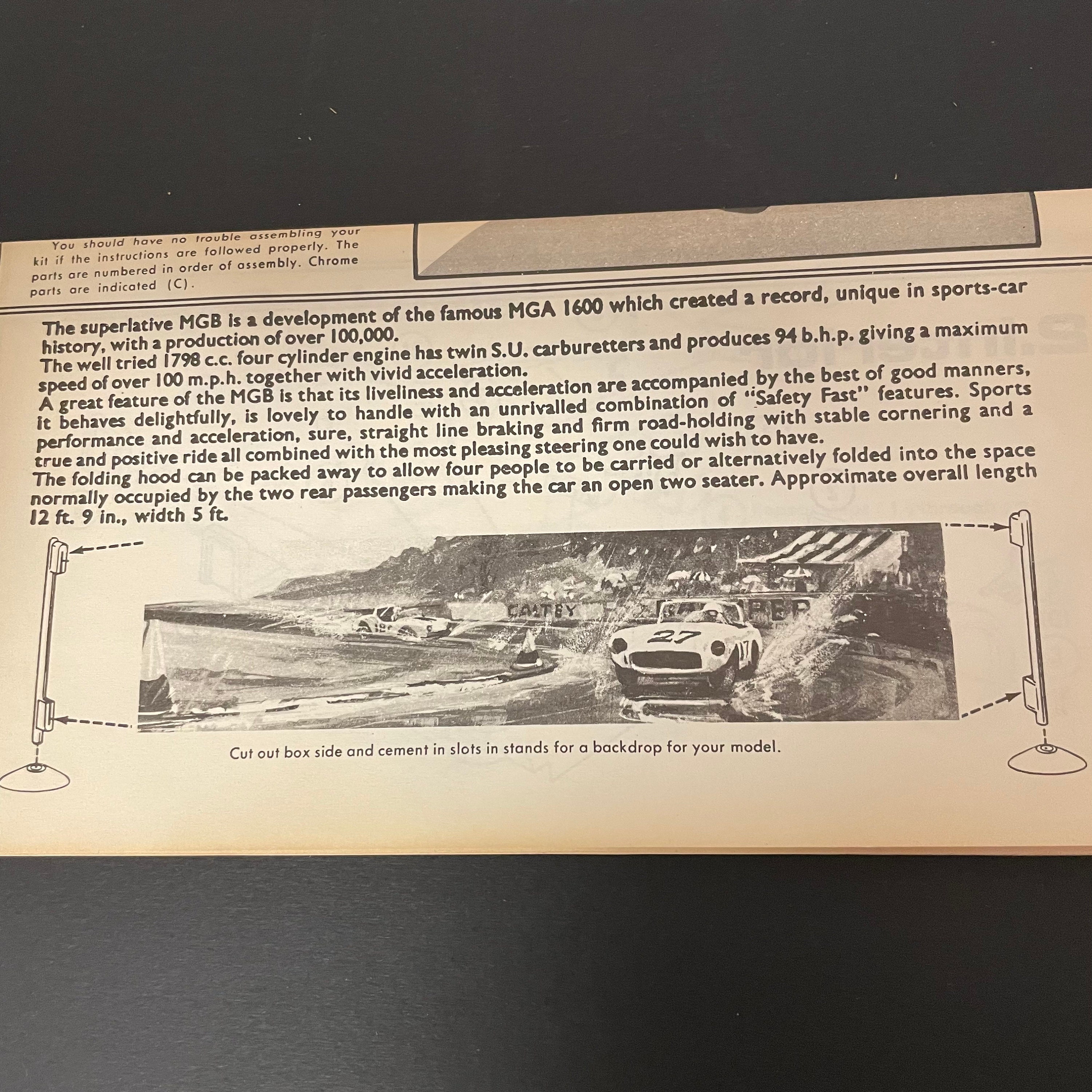 Rare Vintage MGB Model 1/32 Scale Kit by MPC 7506-120, Made in 1970s ...