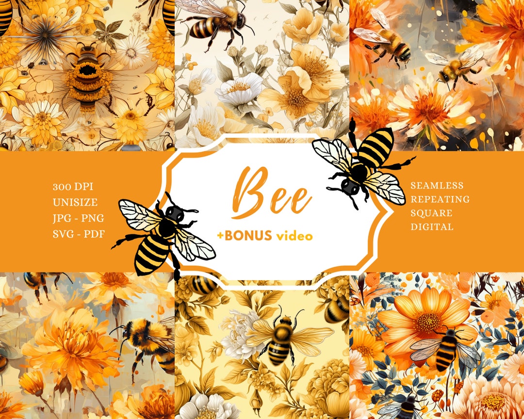 Bee-utiful Buzz Digital Collection SVG, PNG, PDF, Jpg Bee Inspired ...