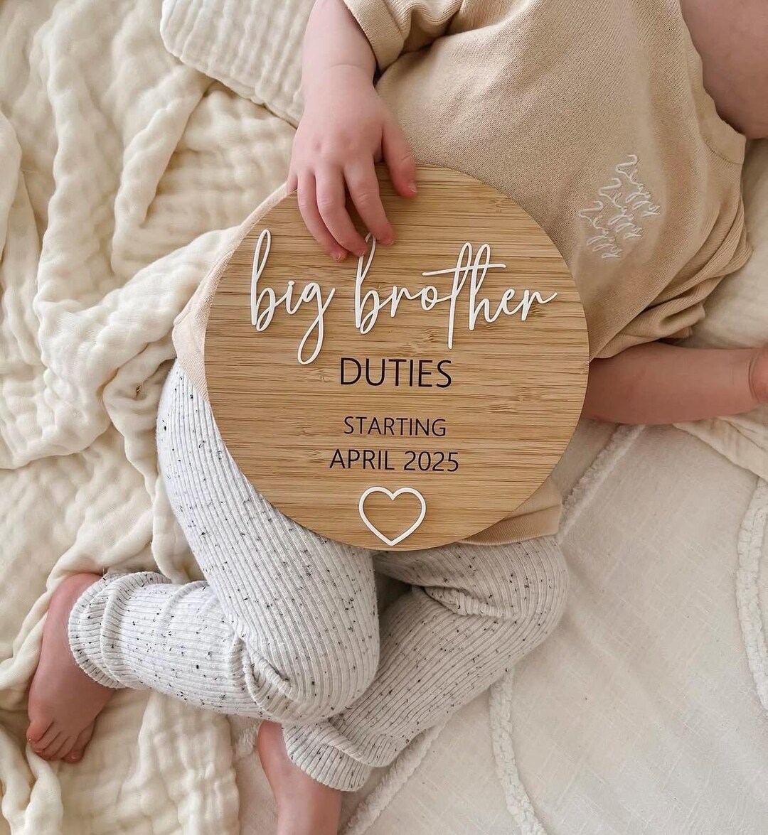 Big Brother or Sister Promotion Wooden Sign - Etsy