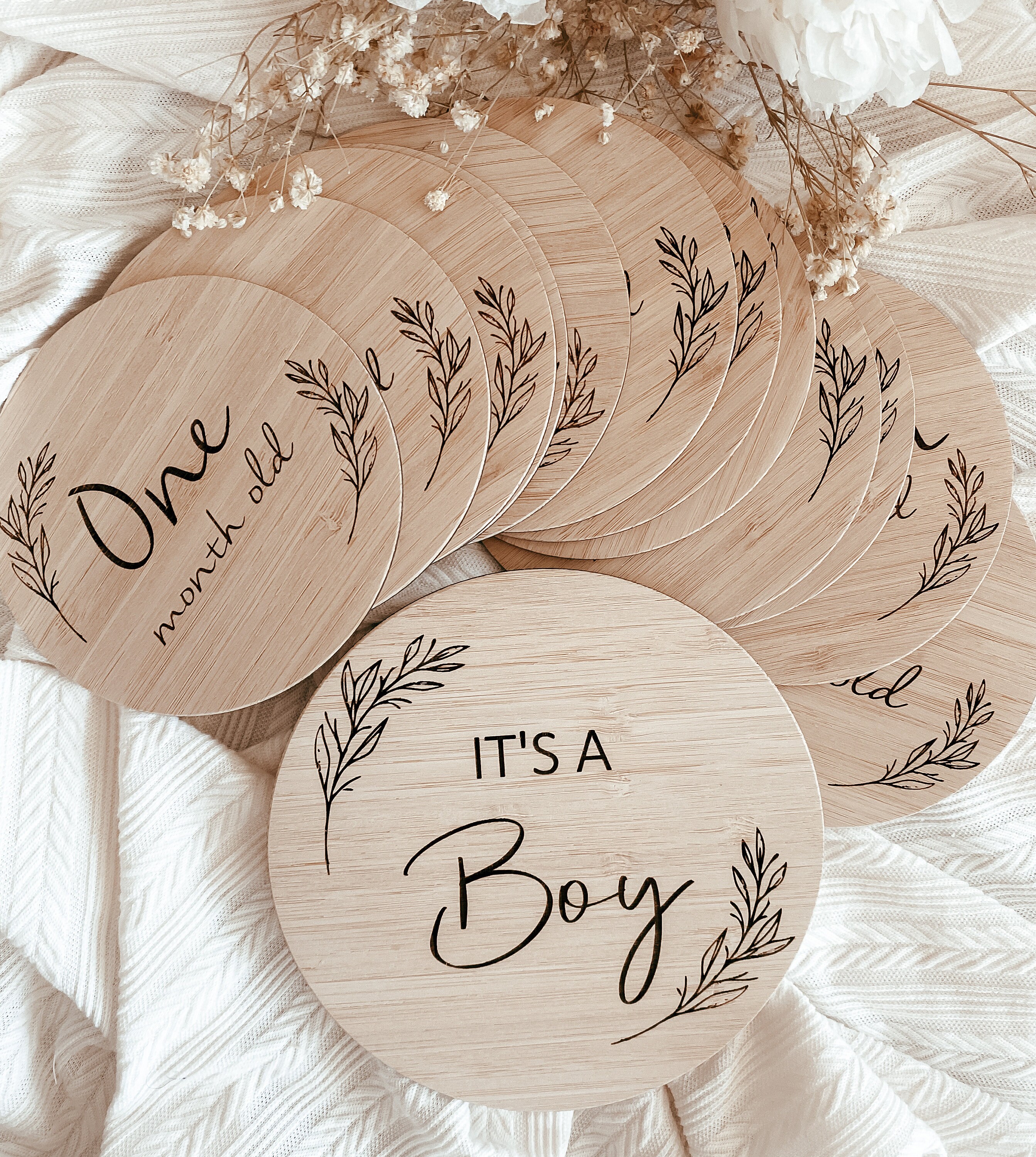 It’s a Boy Birth Announcement Sign and Milestone Pack - Etsy