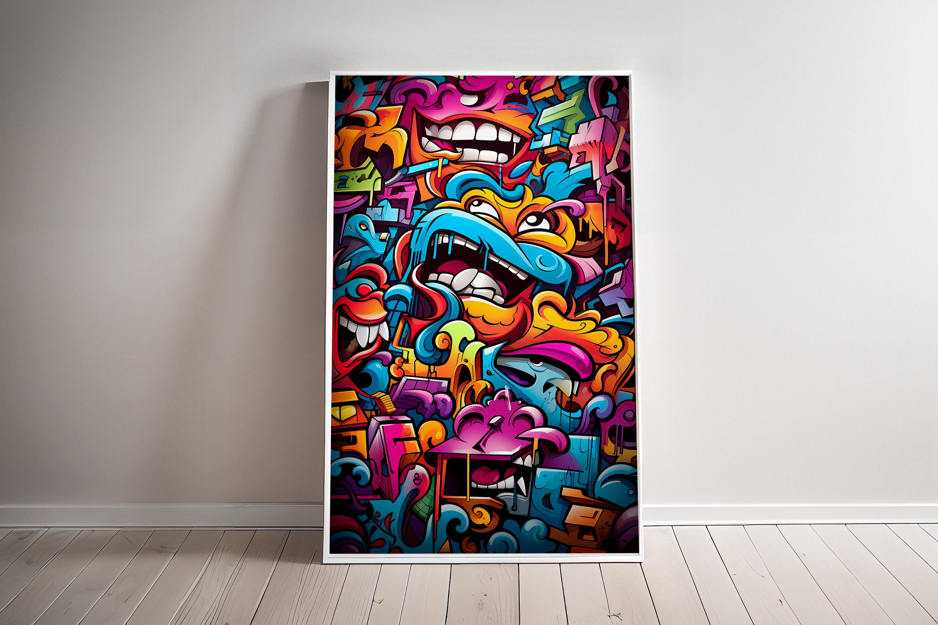 Dhoubl, Graffiti Wall Art, Graffiti Wall Art Canvas, Modern Graffiti ...