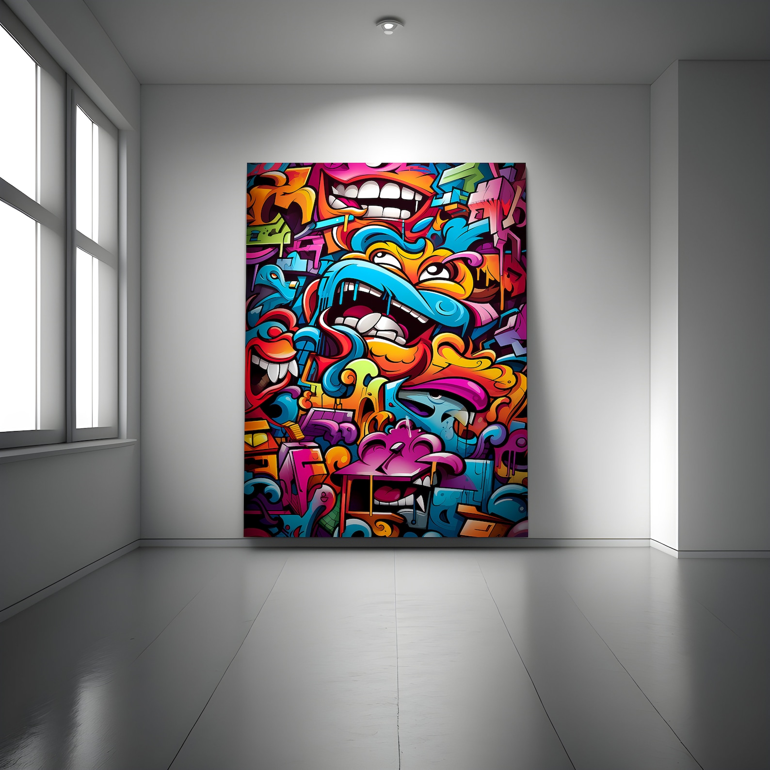 Dhoubl, Graffiti Wall Art, Graffiti Wall Art Canvas, Modern Graffiti ...