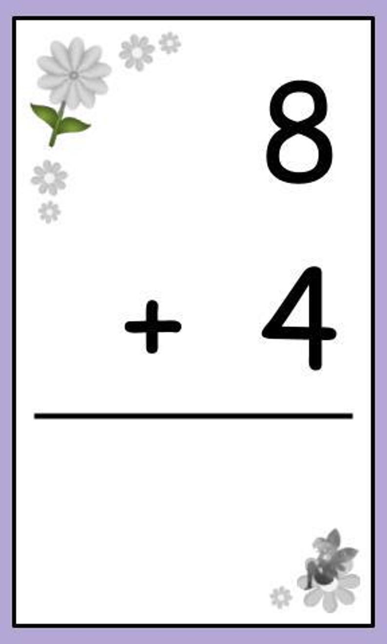 Addition Flash Cards for Kids! DOWNLOAD! 144 Cards, Addends 1-12 ...