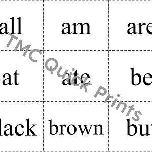 Kinder Sight Word Flashcards | Dolch Sight Words | Kindergarten ...