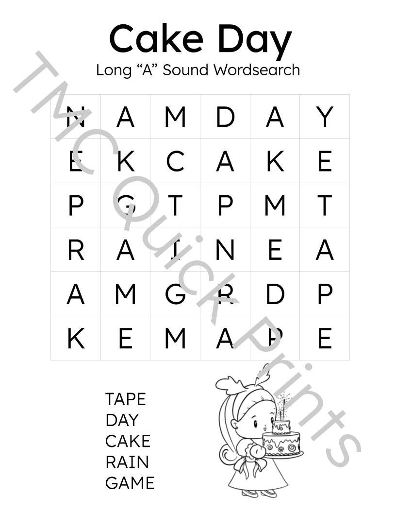 Vowel Sound Wordsearches | 10 Printable Puzzles for Kids! | Long and ...