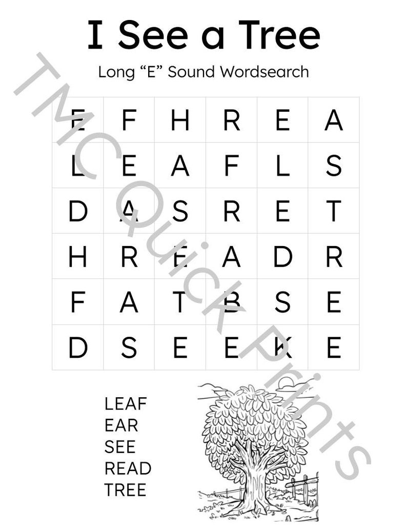Vowel Sound Wordsearches | 10 Printable Puzzles for Kids! | Long and ...
