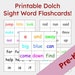 Pre-k Sight Word Flashcards | Dolch Sight Words | Preschool Flashcards ...