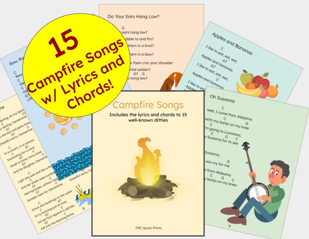 Ukulele Songbook! | DOWNLOAD | Campfire Songs With Chords for Ukulele ...