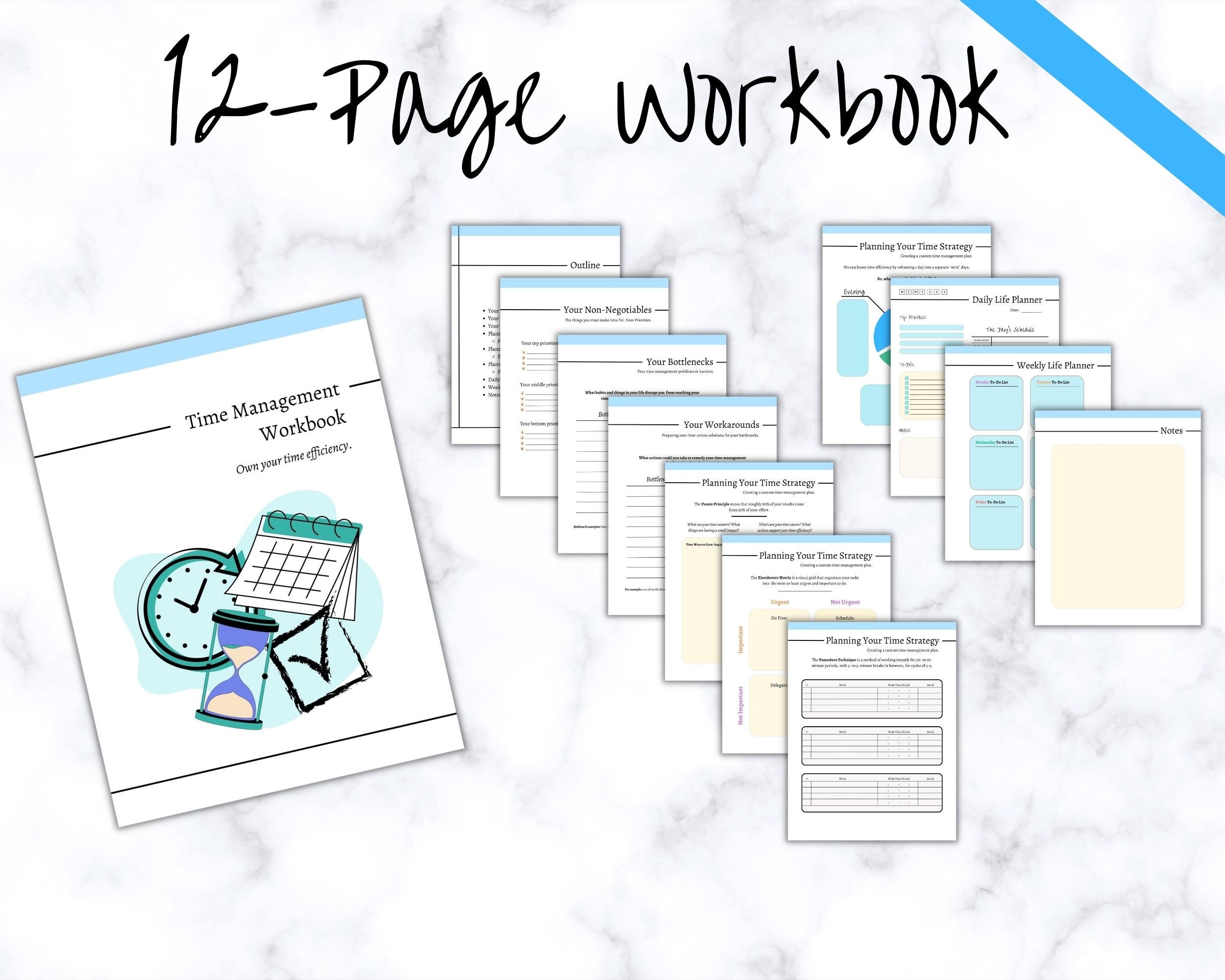 Time Management Planner, Time Blocking Planner, Daily Checklist for ...