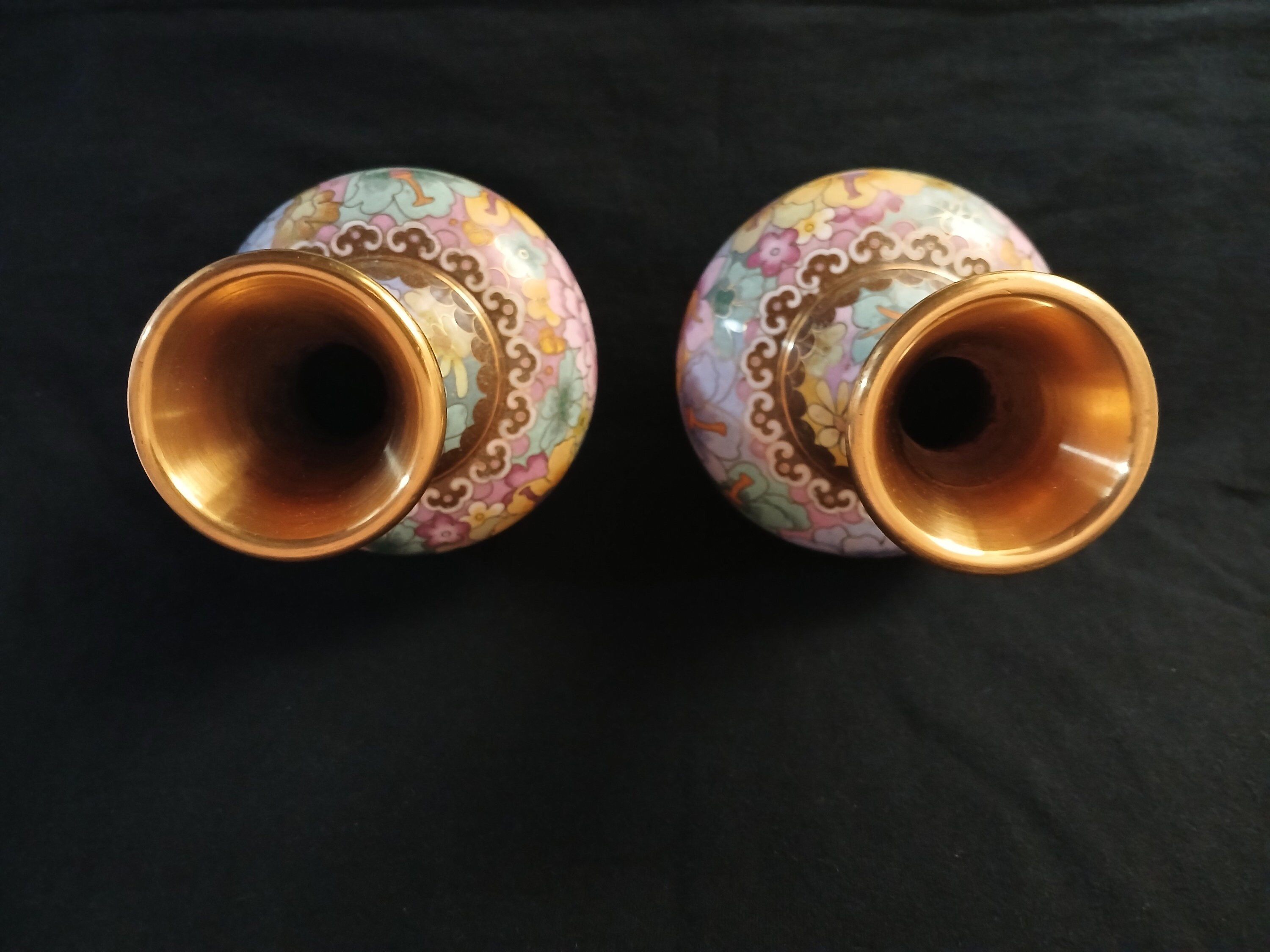 Jingfa Chinese Cloisonne Vases set of Matching Vases - Etsy
