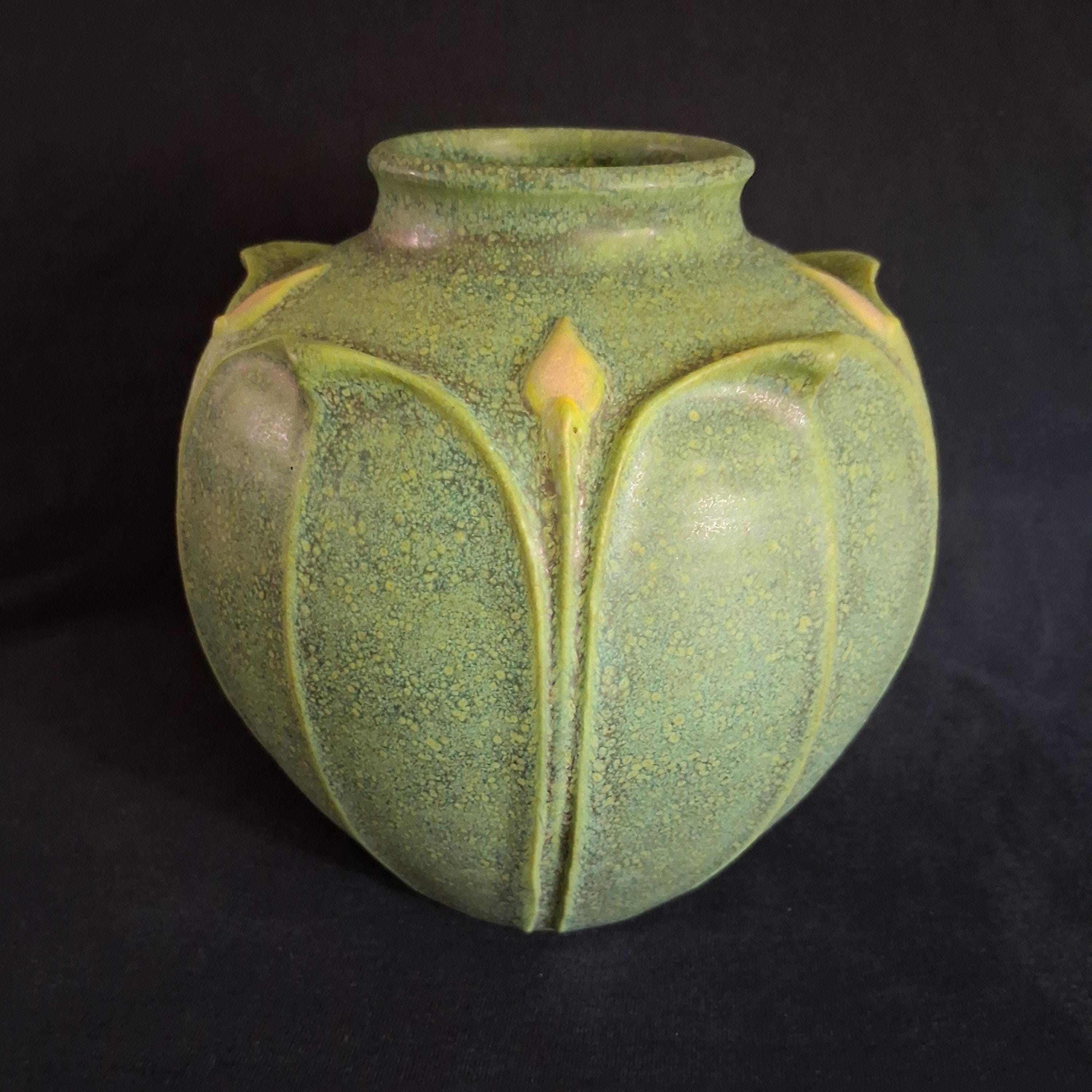 Jemerick Studio Pottery Grueby Style Green Matte Finish Vase - Etsy
