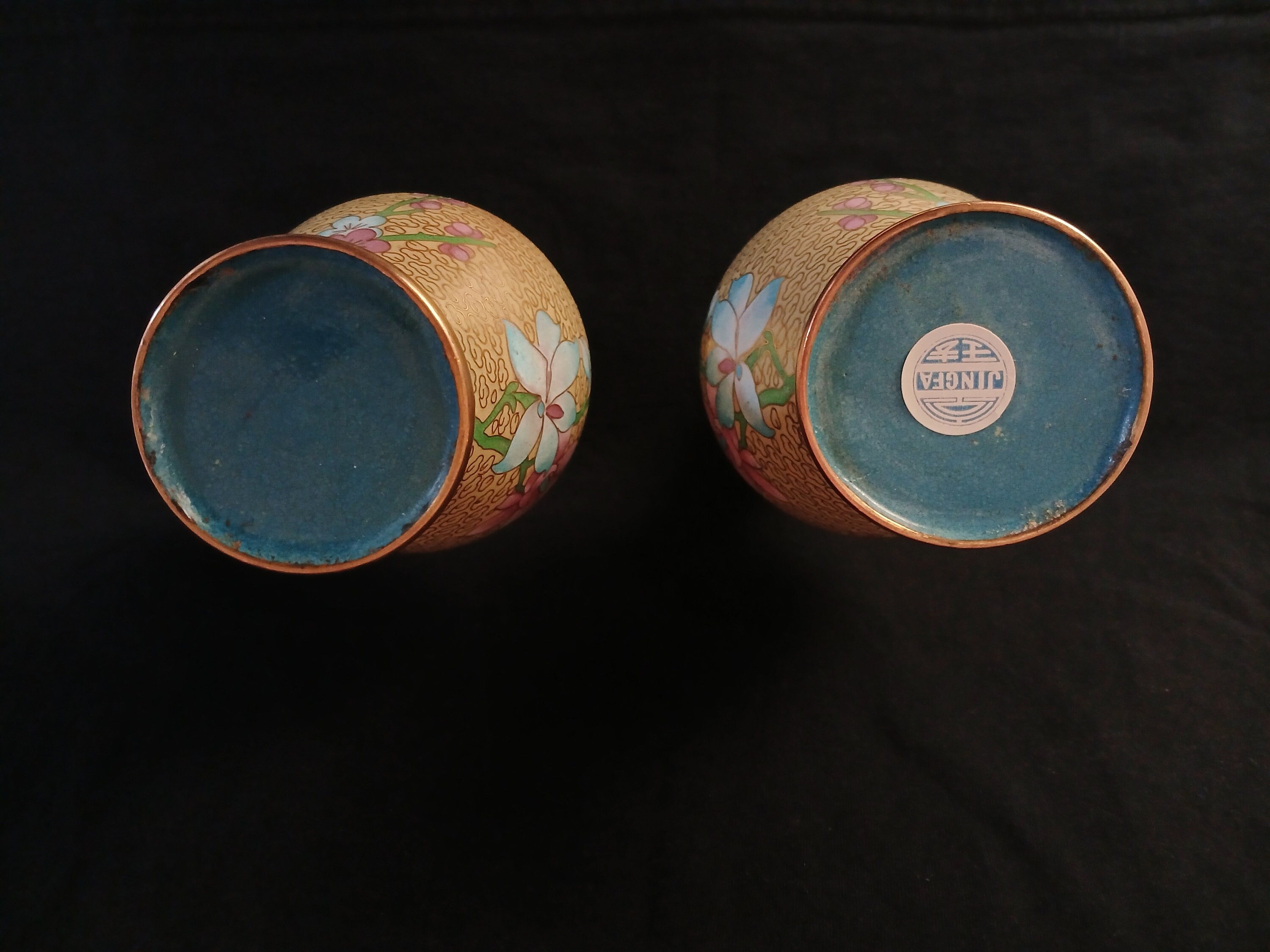 Jingfa Cloisonne Vases(set of 2) LH & RH Pair - Etsy