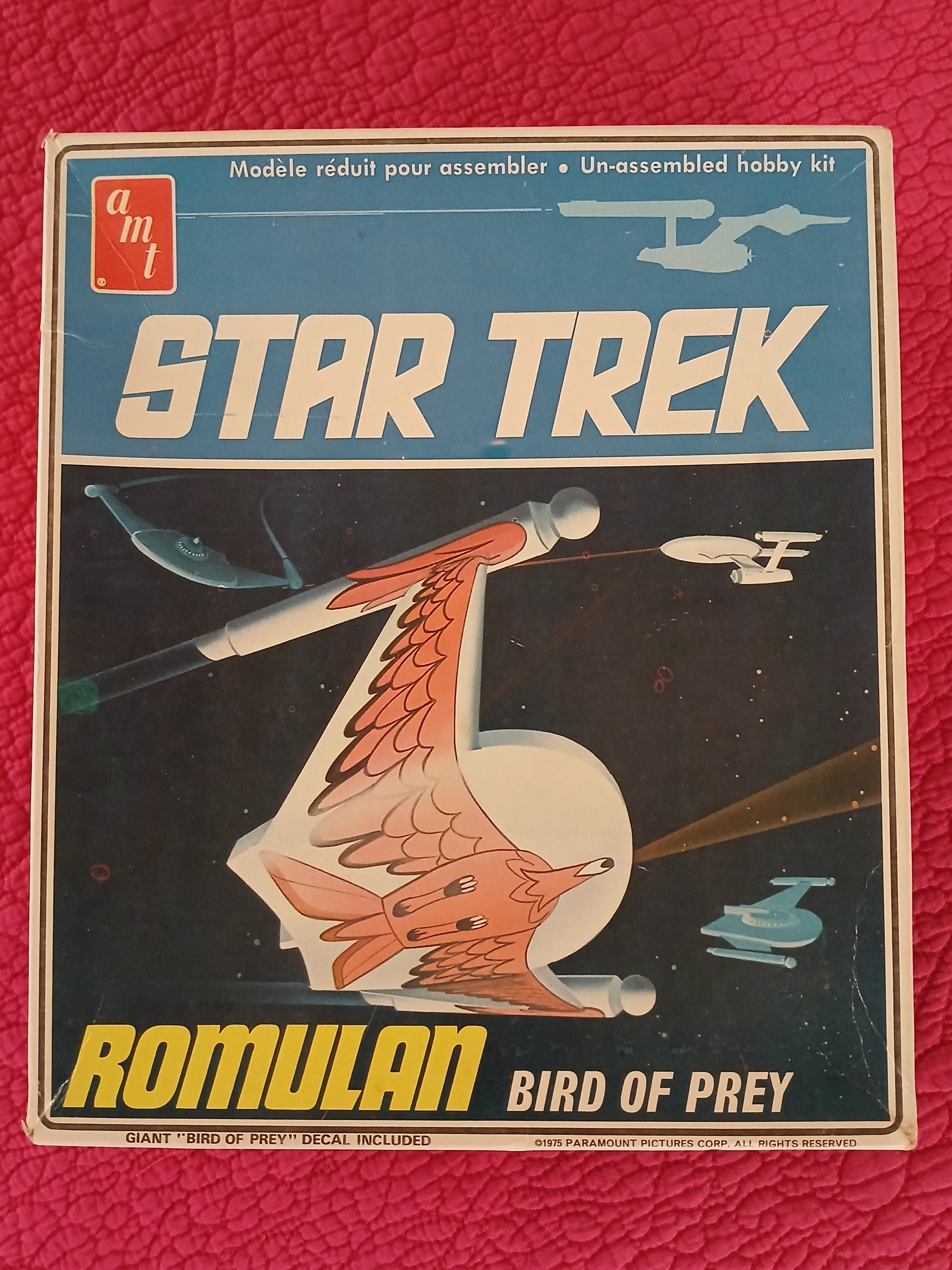1975 Star Trek Romulan Bird of Prey (maker Amt) Model Kit Near Mint/mint! - Etsy