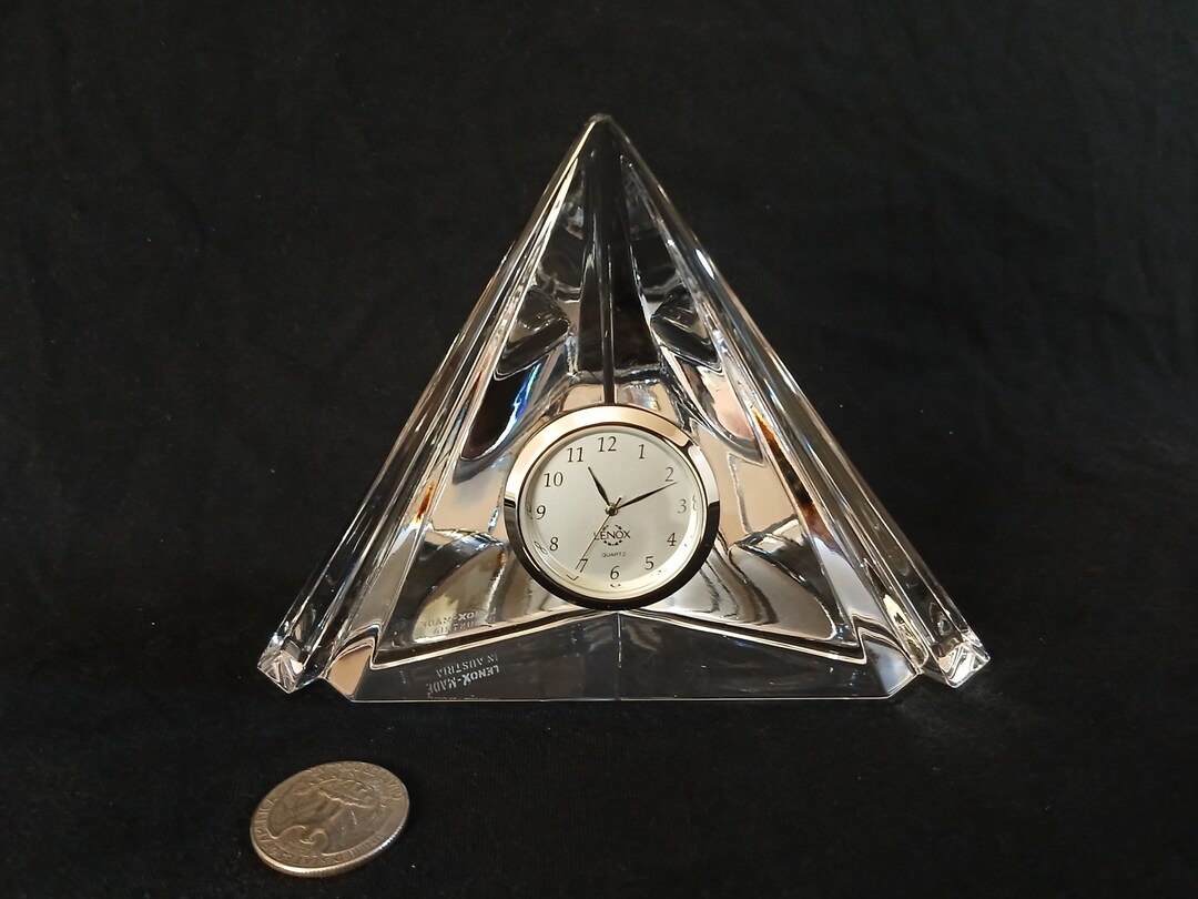 Lenox Crystal Clock Made in Austria - Etsy