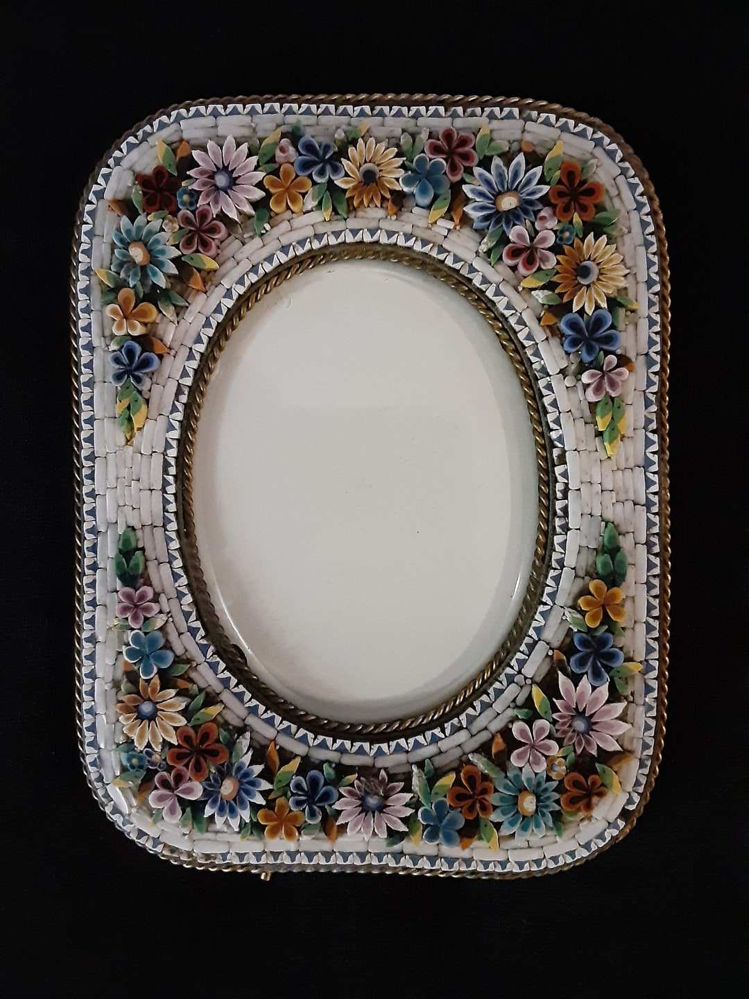 Antique Italian Micro Mosaic Frame - Etsy