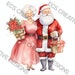 Santa & Mrs Claus Clipart Bundle, Digital Download for Commercial Use ...