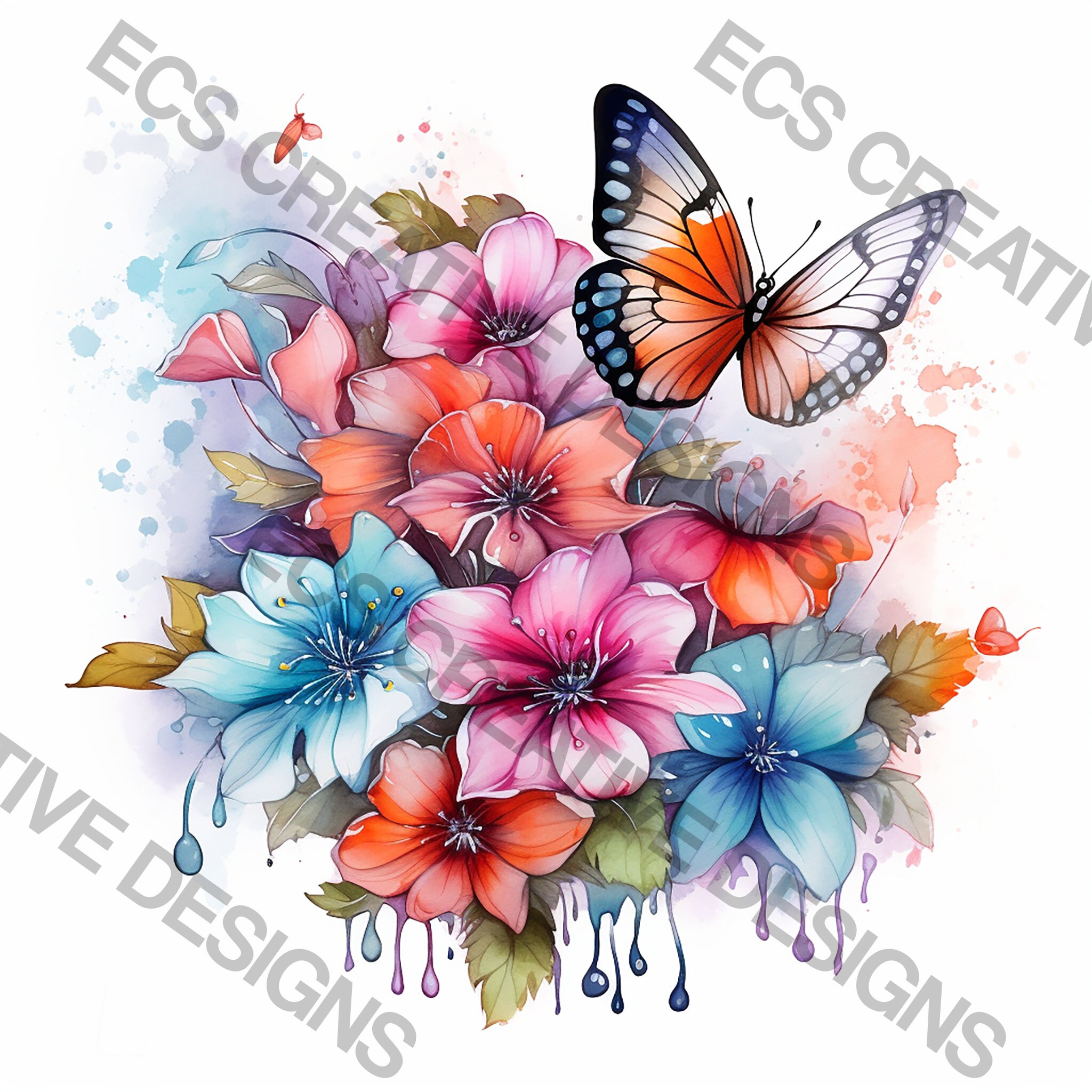 Watercolor Butterfly Clipart Bundle, Instant Digital Download, 26 High ...