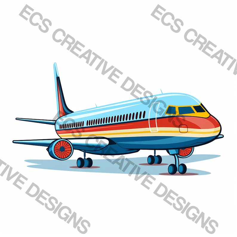 Airplane and Helicopter 30 PNG Clipart Bundle, Instant Digital Download ...