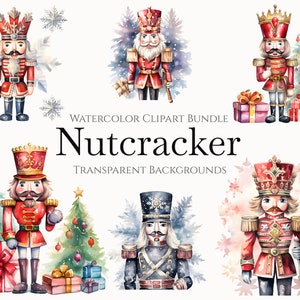 Watercolor Nutcracker Clipart Bundle, Instant Digital Download, 12 High ...