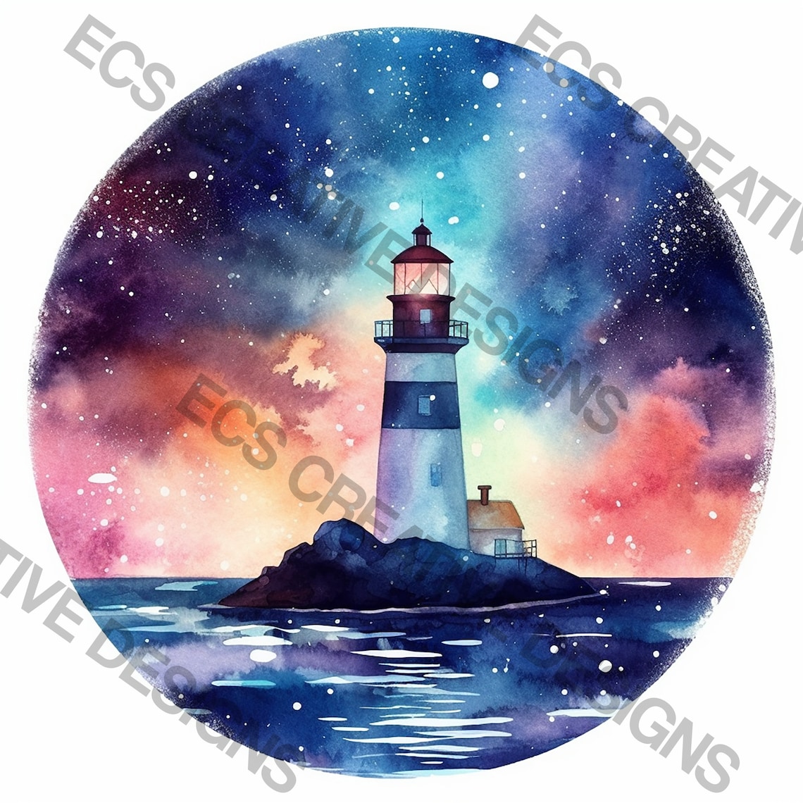 Lighthouse Watercolor Clipart Bundle for Commercial Usepng - Etsy
