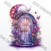 Watercolor Fairy Door Clipart Bundle, Instant Digital Download, 28 High ...
