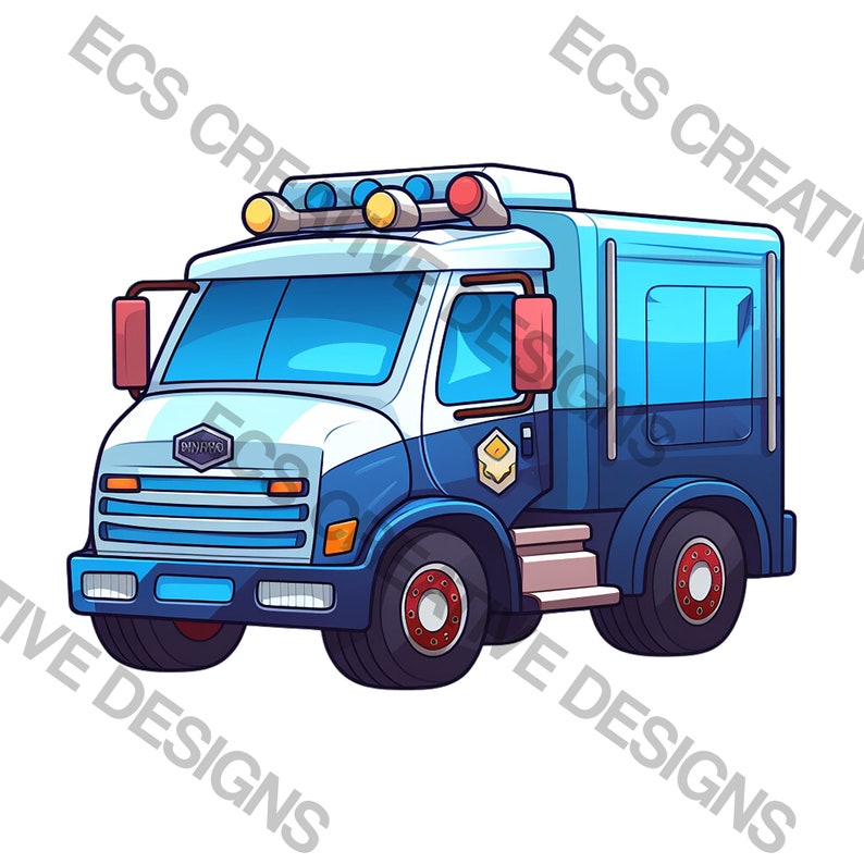Community Vehicles Clipart Bundle, 28 High Quality Rescue Vehicle PNG ...