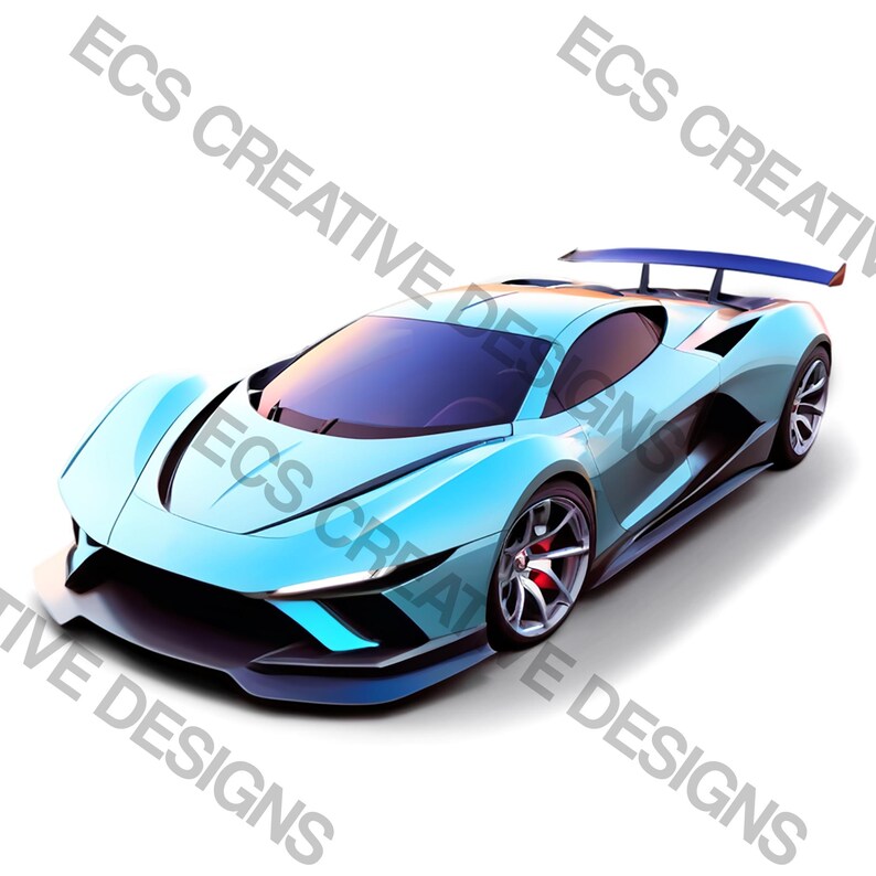 48 Supercar PNG Clipart Bundle, Fun Cartoon Designs of Racing, Muscle ...