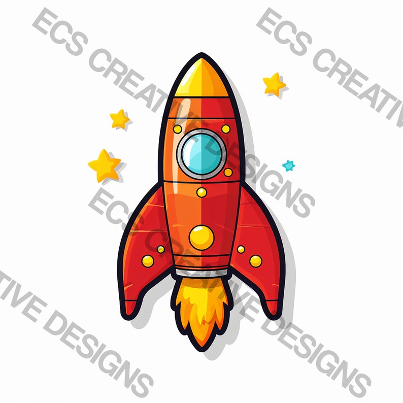 Spaceship 36 PNG Clipart Bundle Instant Digital Download - Etsy