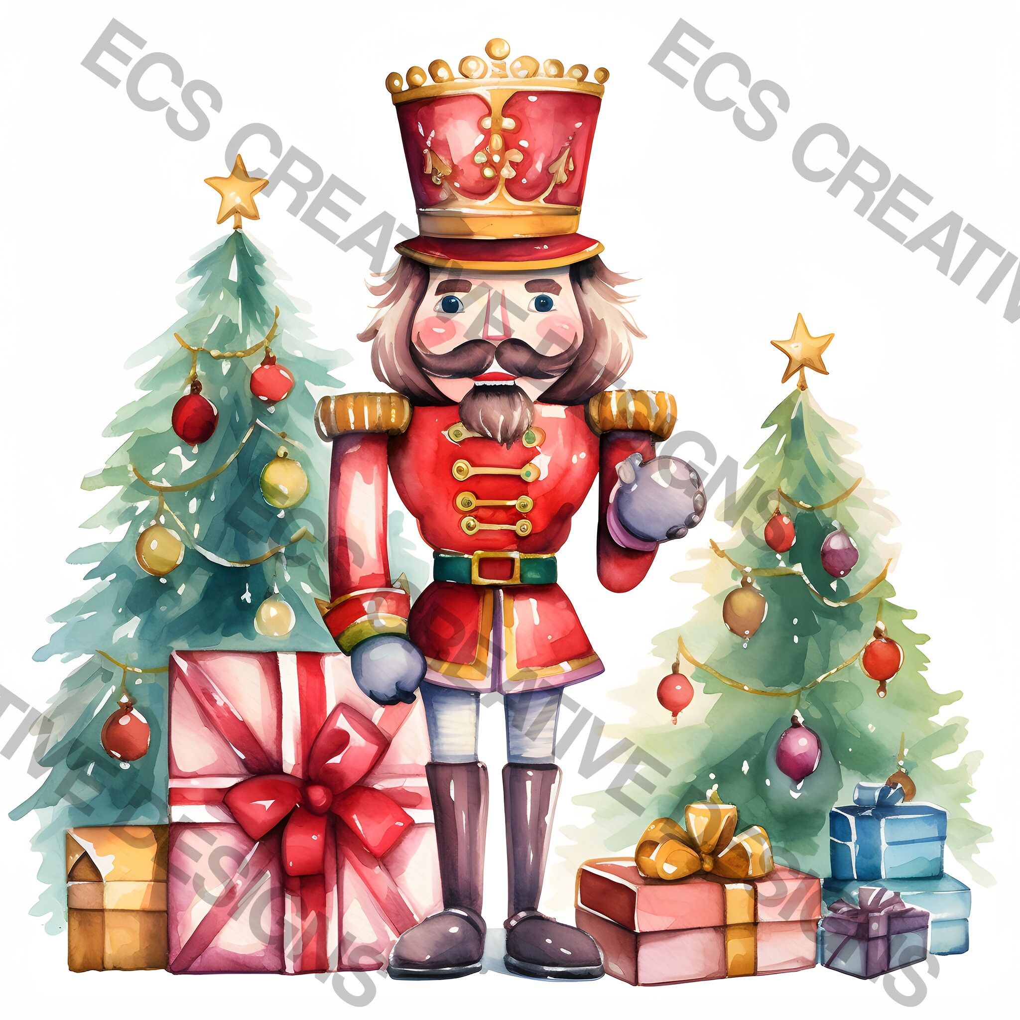 Watercolor Nutcracker Clipart Bundle, Instant Digital Download, 12 High ...