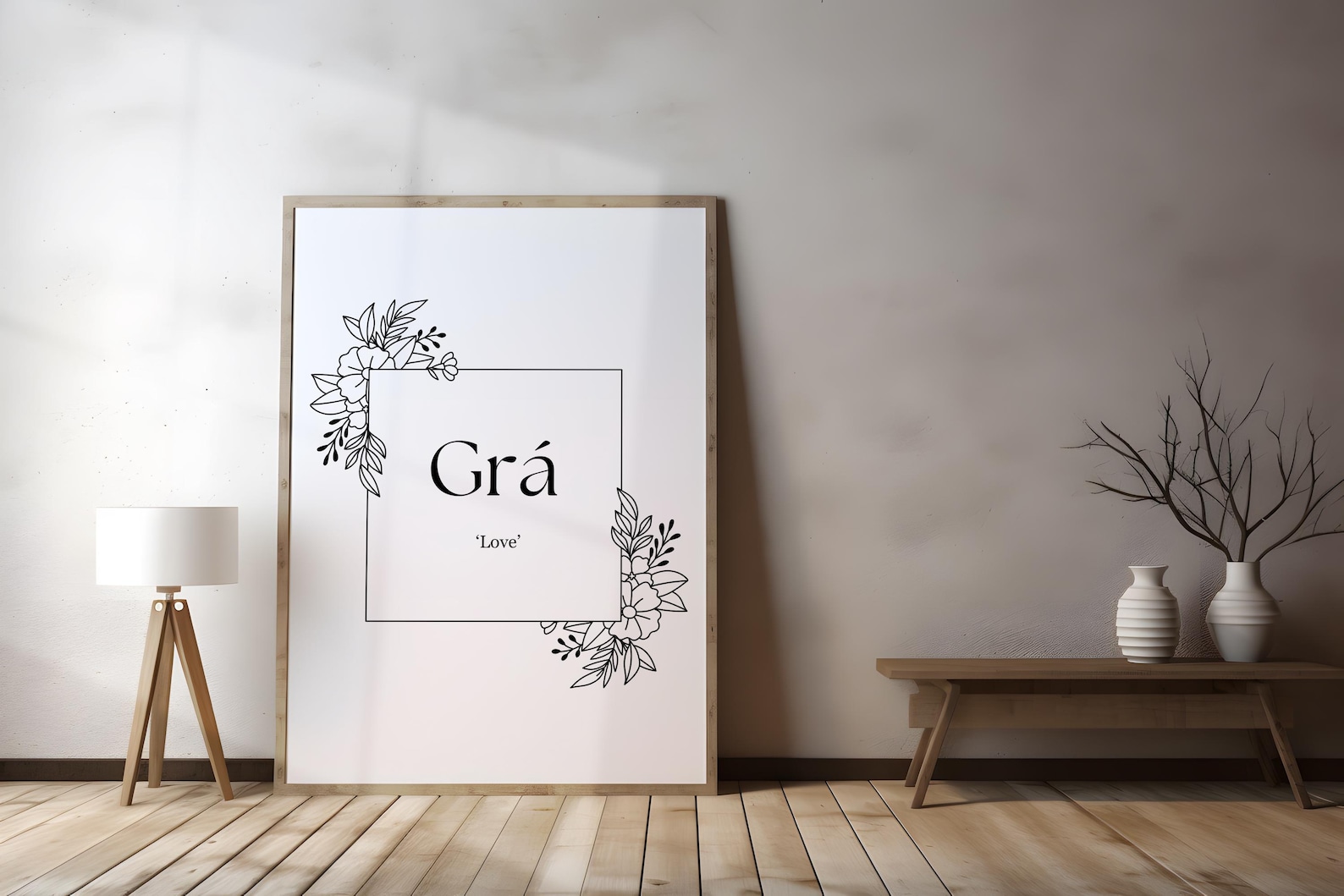 Grá Irish Prints, 3 Designs Included, Love Poster, Irish Wall Decor ...