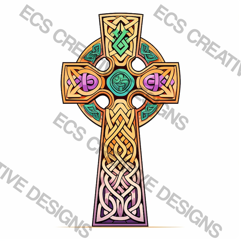 Celtic Cross Clipart Bundle, Instant Digital Download, 20 High Quality ...