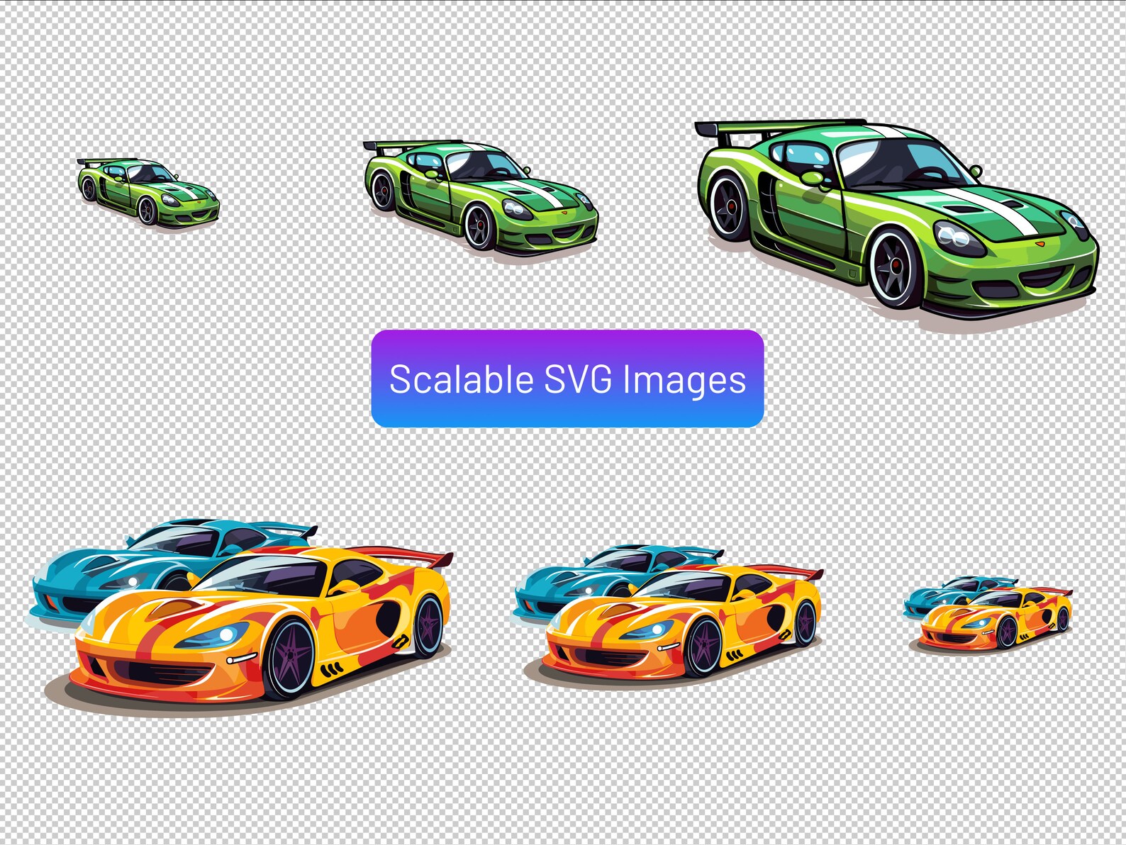 Race Car 51 SVG Clipart Bundle, Instant Digital Download, High Quality ...