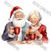 Santa & Mrs Claus Clipart Bundle, Digital Download for Commercial Use ...