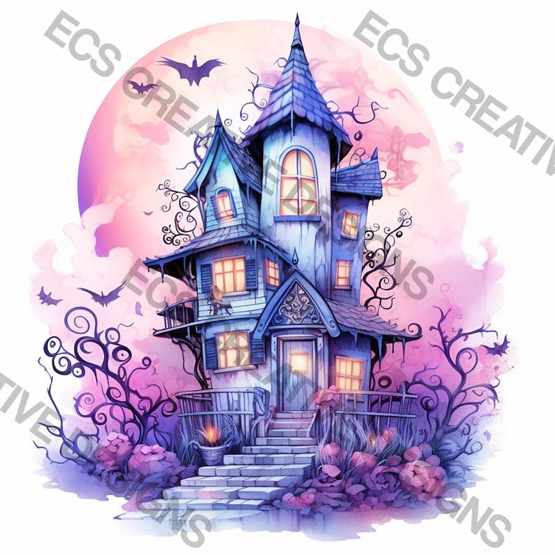 100 Pastel Halloween Cute Clipart Bundle, Transparent Spooky Halloween ...