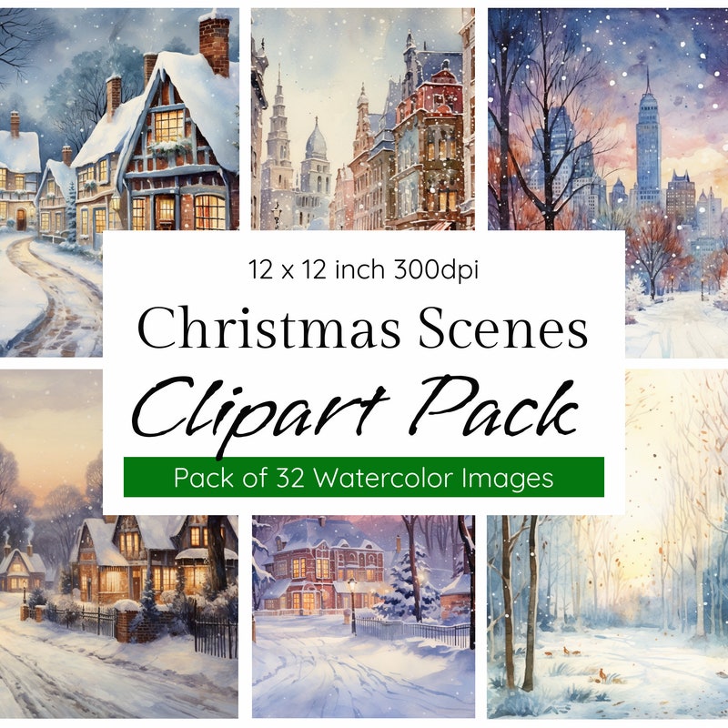 Christmas Scene - Etsy