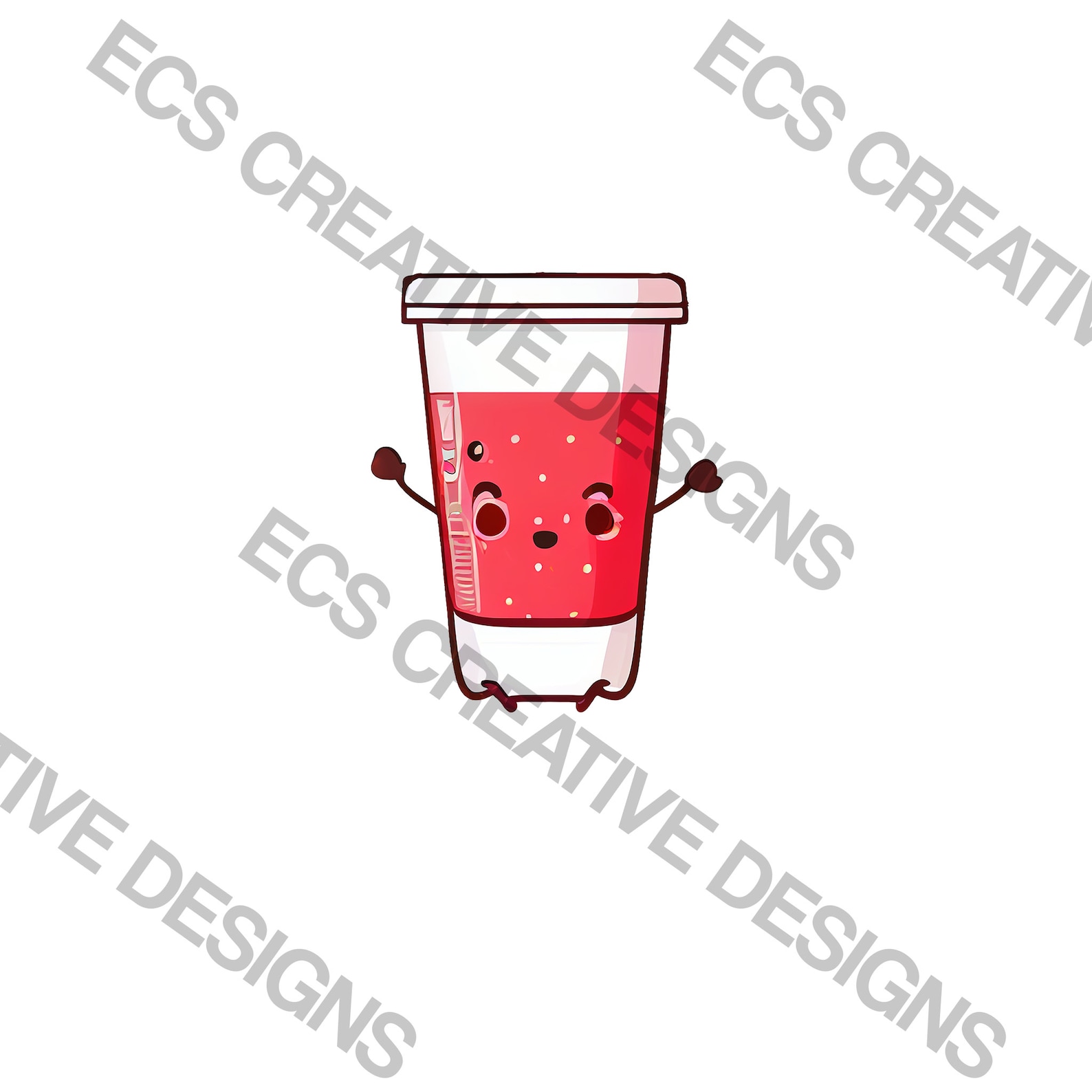 Cute Kawaii Drinks Clipart Set, Digital Download, Printable SVG & PNG ...