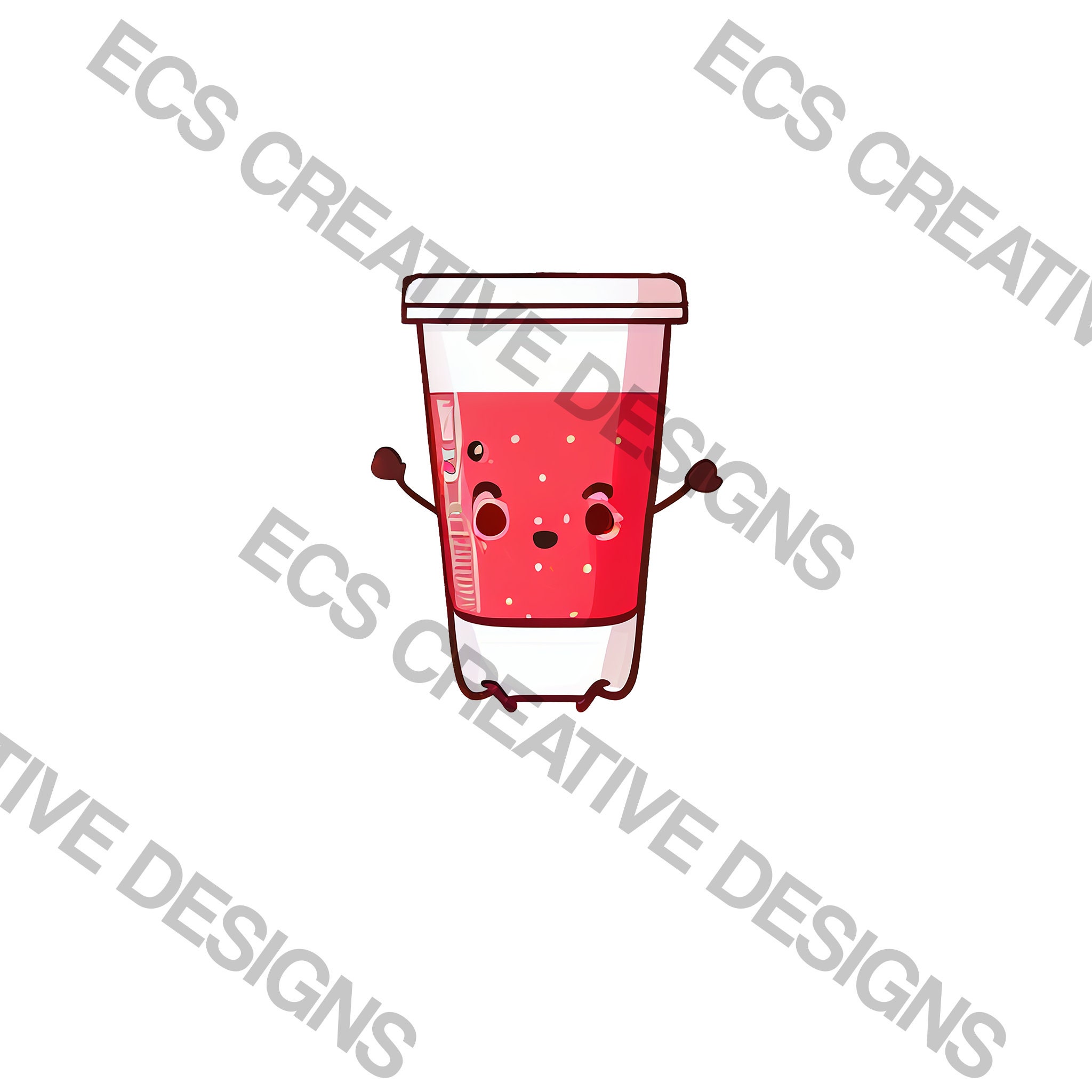 Cute Kawaii Drinks Clipart Set, Digital Download, Printable SVG & PNG ...