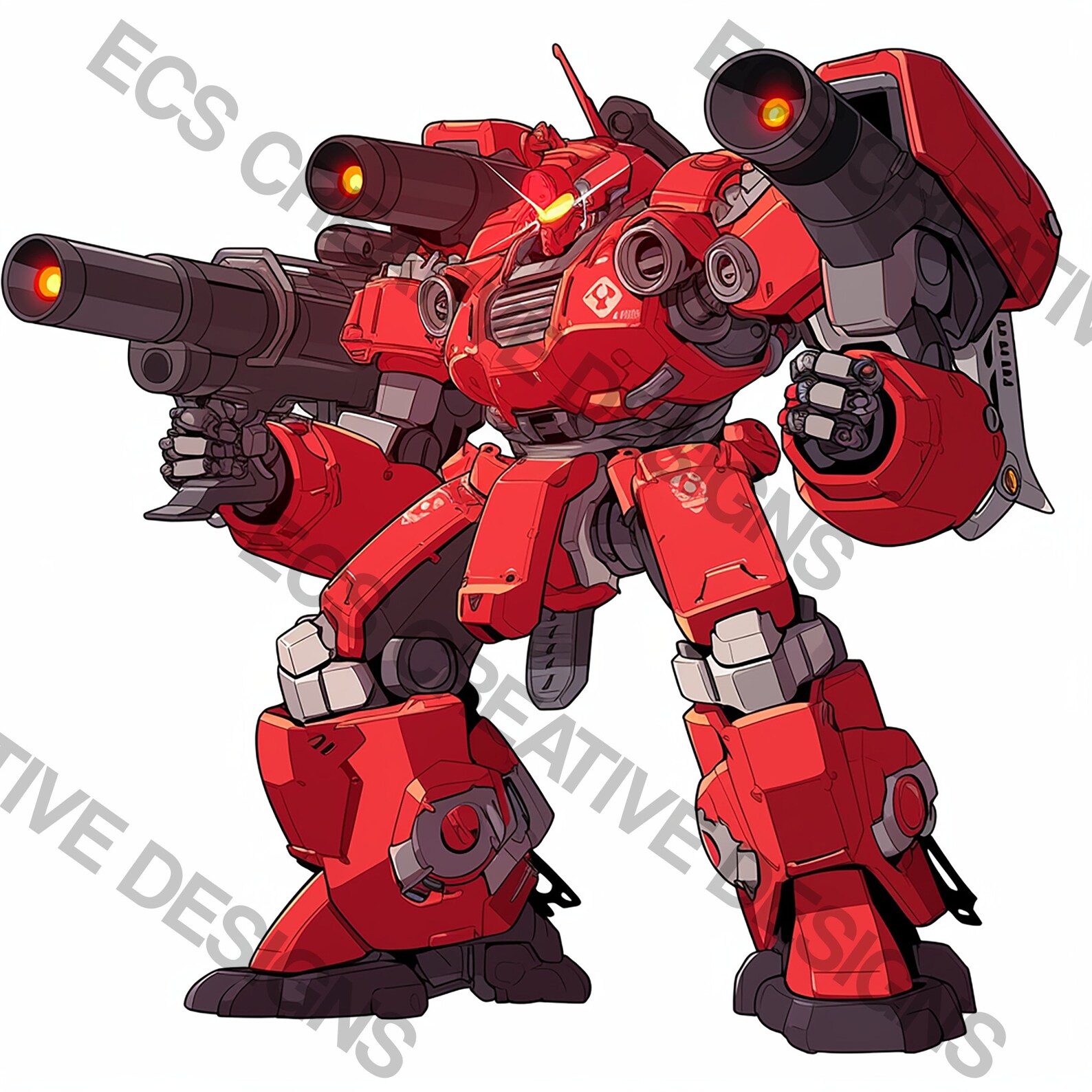 Anime Mecha Robot 35 SVG & PNG Clipart Bundle, Instant Digital Download ...