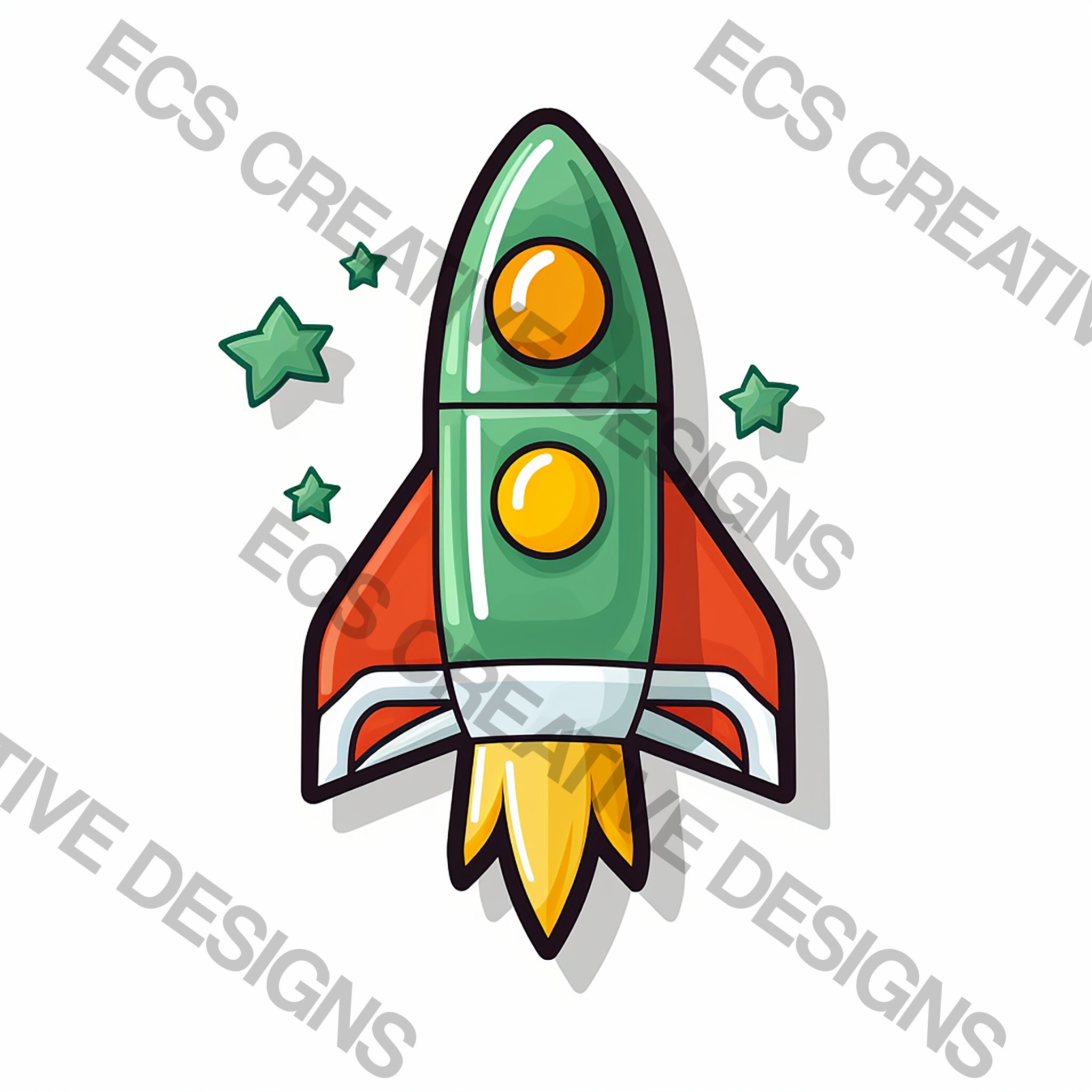 Spaceship 36 PNG Clipart Bundle Instant Digital Download - Etsy